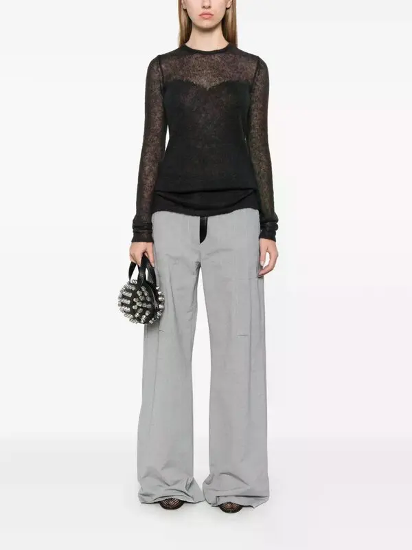 NENSI DOJAKA Brushed-finish Wool-blend Sweater