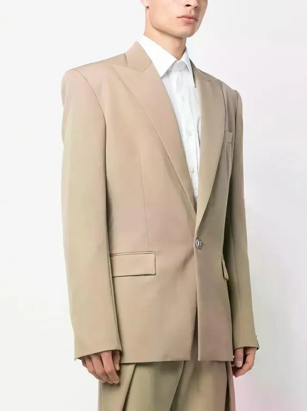 Balmain Single-breasted Wool Suit Jacket