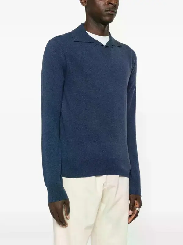 D4.0 Cashmere Knit Sweater - Blue
