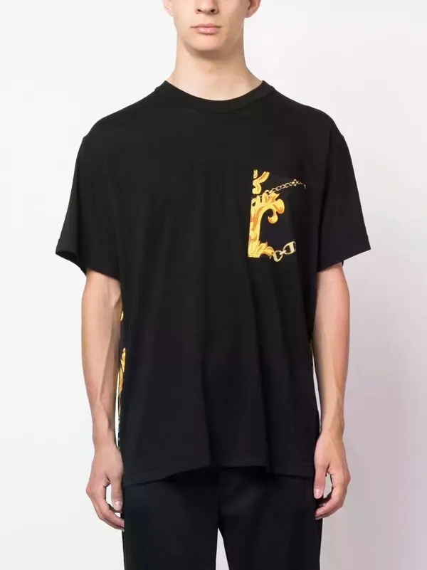 Versace Baroque-pattern Cotton T-shirt