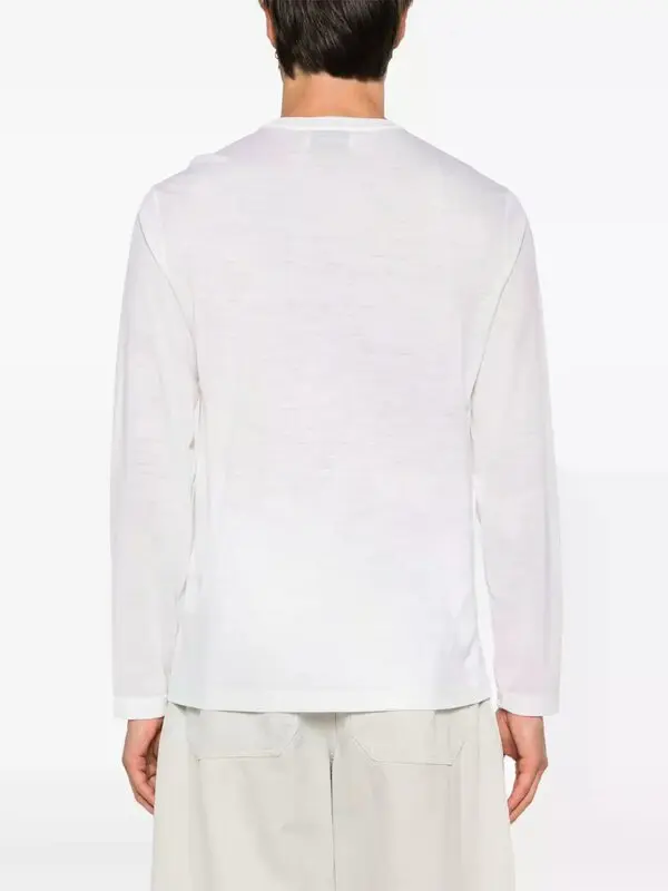 D4.0 Slub-texture T-shirt - White