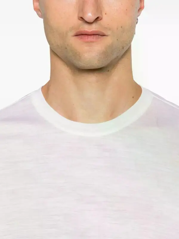 D4.0 Slub-texture T-shirt - White