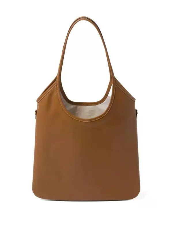 Miu Miu Ivy Leather Tote Bag - Brown