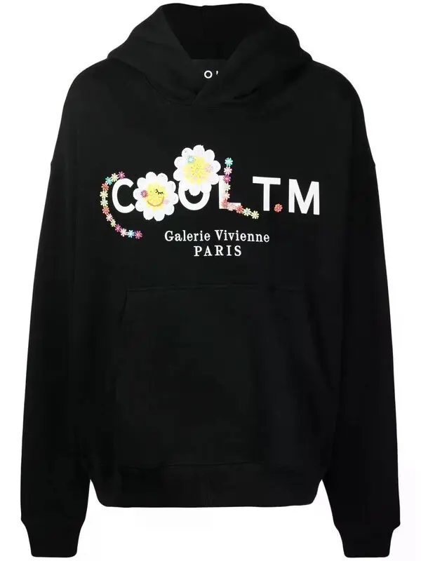COOL T.M Logo Embroidered Oversized Hoodie