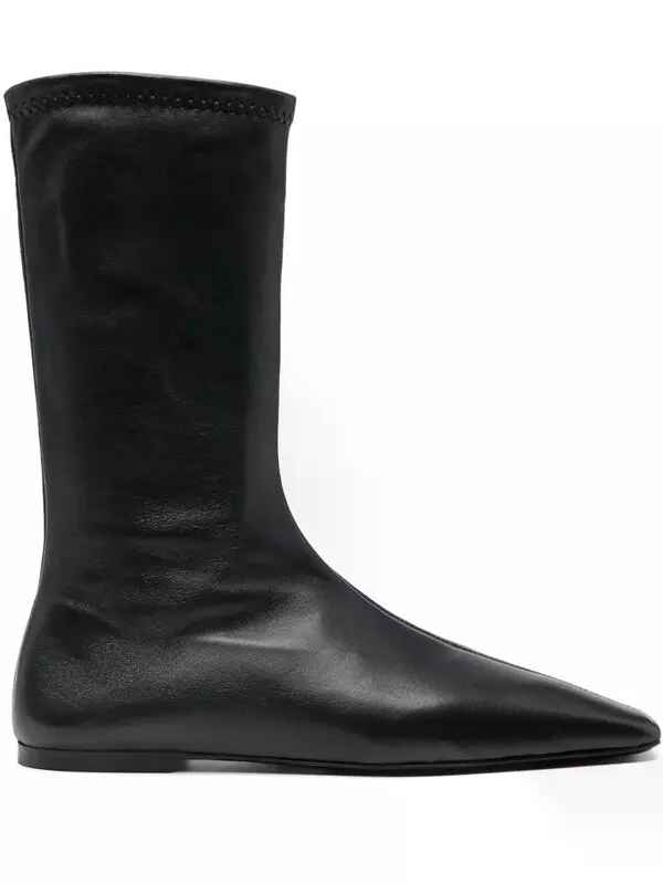 TOTEME Leather Sock Boots