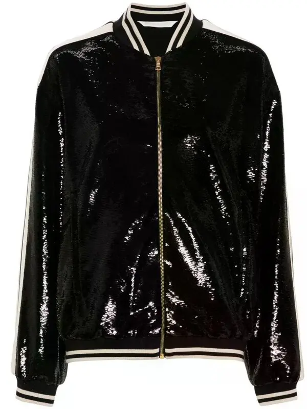 Palm Angels Sequin-embellished Bomber Jacket