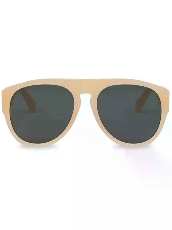 Moschino Pilot-frame Sunglasses - Neutrals