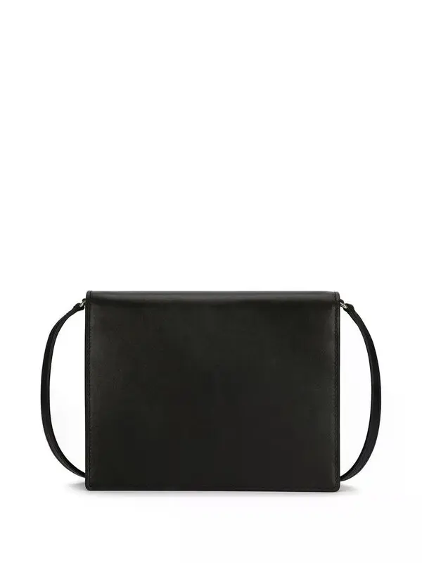 Dolce & Gabbana Dg Logo Leather Crossbody Bag - Black