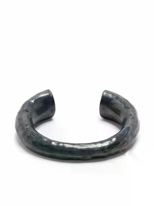 PARTS OF FOUR Druid Hammered Bracelet - Silver