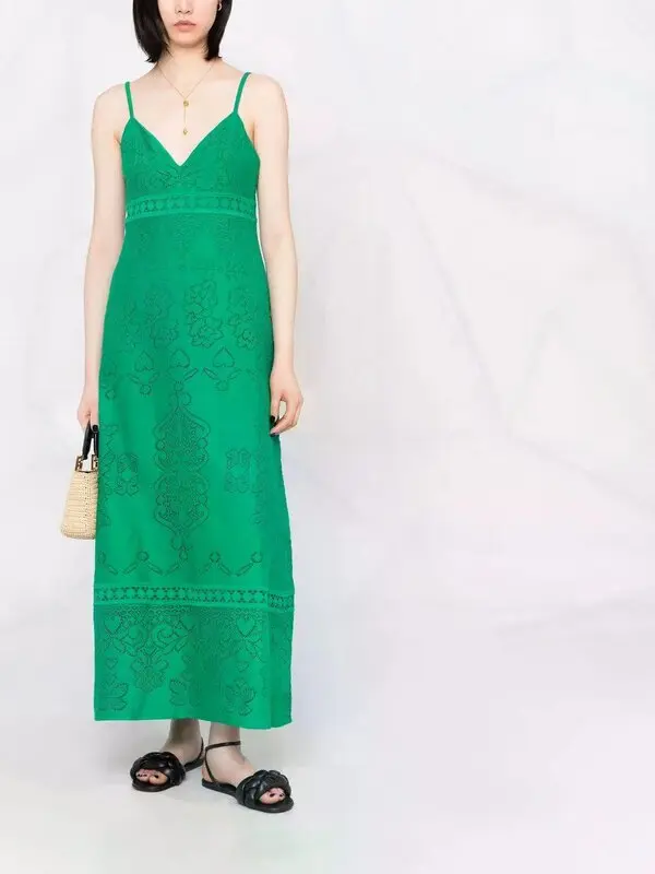 Valentino Garavani Heavy Lace Long Dress