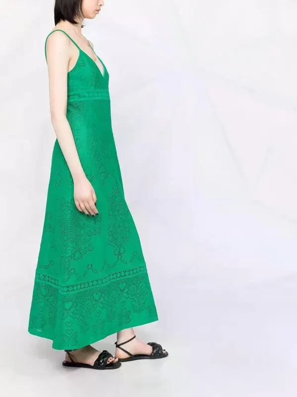 Valentino Garavani Heavy Lace Long Dress