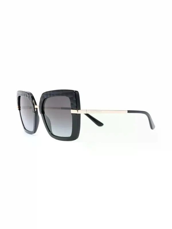 Dolce & Gabbana Embossed Square-frame Sunglasses