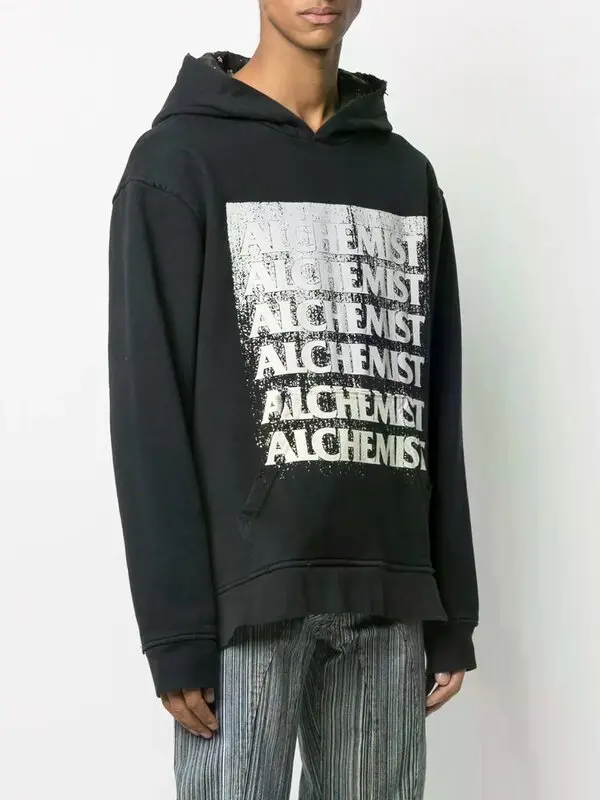 Alchemist Vintage-effect Logo Hoodie