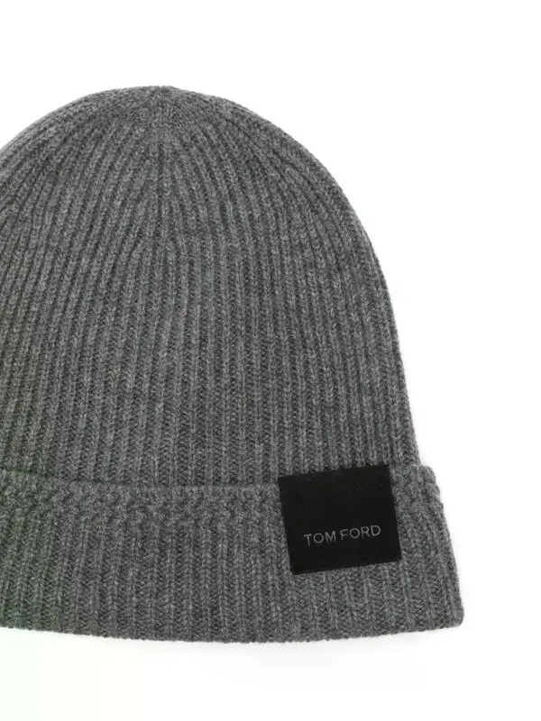 TOM FORD Cashmere Beanie - Grey