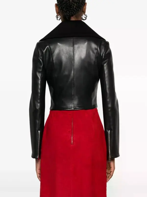 Alexander McQueen Folded-collar Leather Jacket