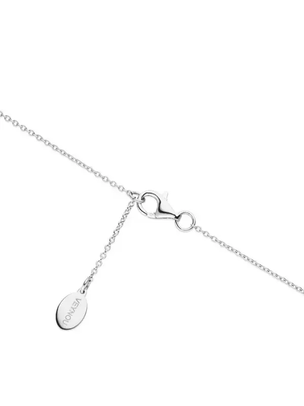 VEYNOU 14kt White Gold Diamond Heart Necklace - Silver