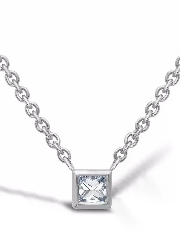 PRAGNELL 18kt White Gold Diamond Rockchic Necklace - Silver