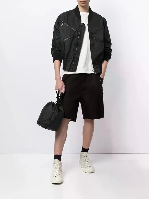 PORTS V Zip-embellished Bomber Jacket