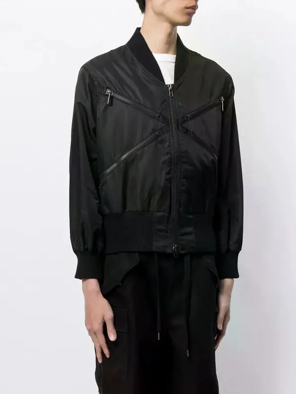 PORTS V Zip-embellished Bomber Jacket