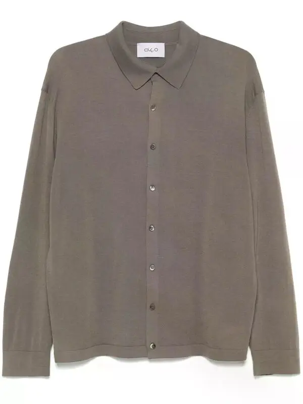D4.0 Wool Cardigan - Grey