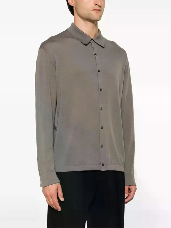 D4.0 Wool Cardigan - Grey