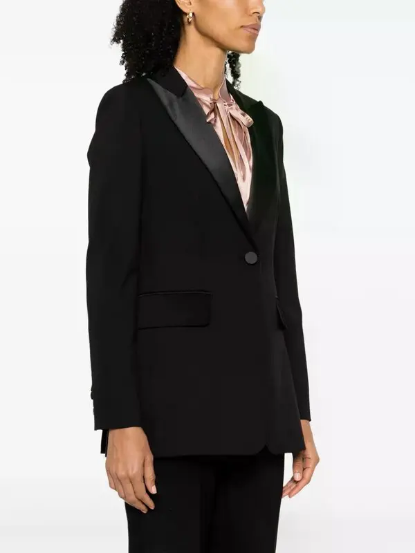 Max Mara Single-breasted Wool-blend Blazer - Black