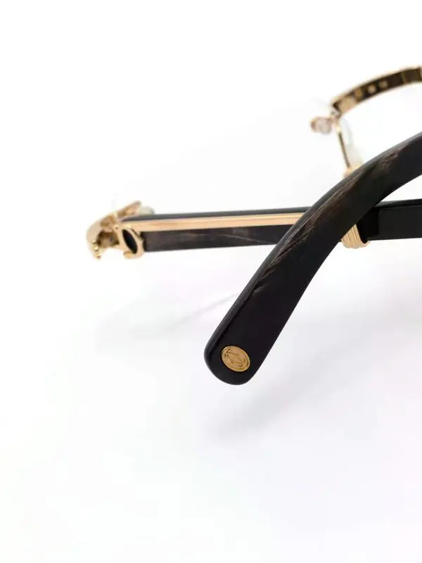 Cartier Rectangle-frame Glasses - Black