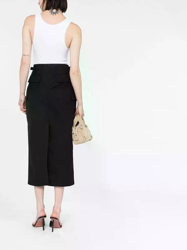 Wardrobe.NYC Striped Mid-calf Skirt