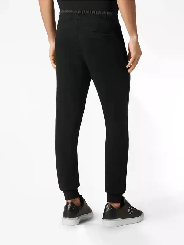 Philipp Plein Logo-patch Drawstring Track Pants - Black