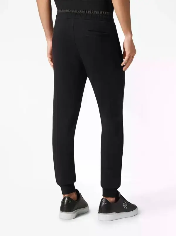 Philipp Plein Logo-patch Drawstring Track Pants - Black