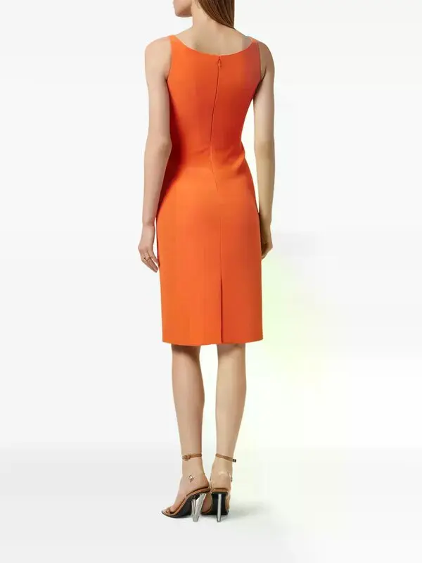 Versace Scoop-neck Midi Dress