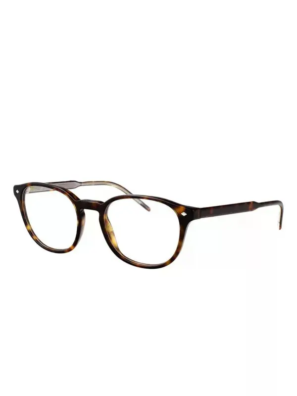 Giorgio Armani Pantos-frame Glasses - Brown
