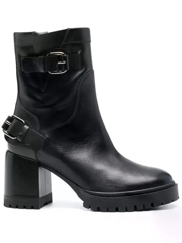 Casadei 80mm Leather Biker Boots