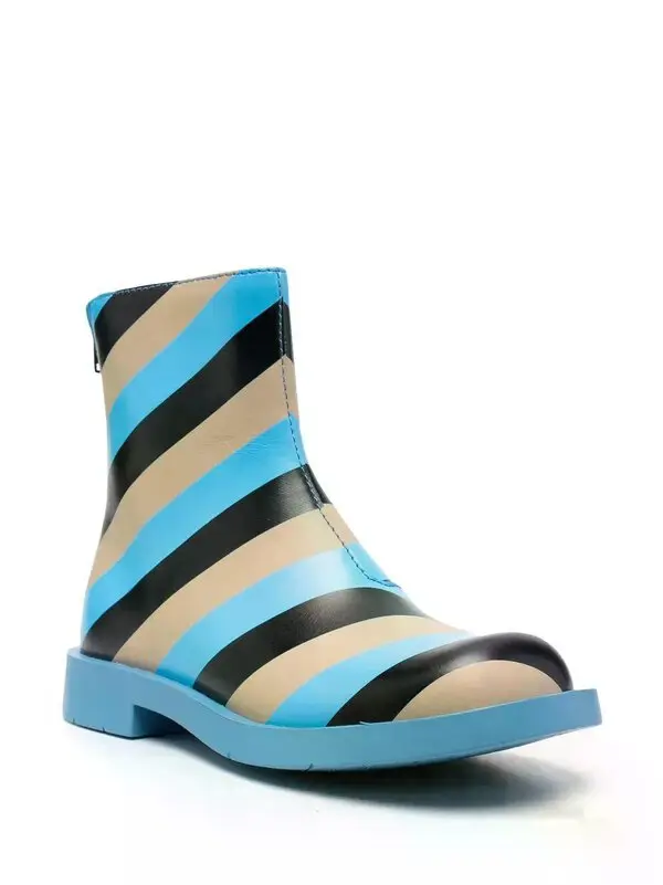 Camper Striped Ankle Boots