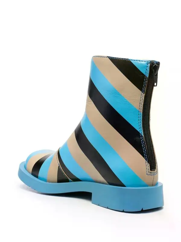 Camper Striped Ankle Boots