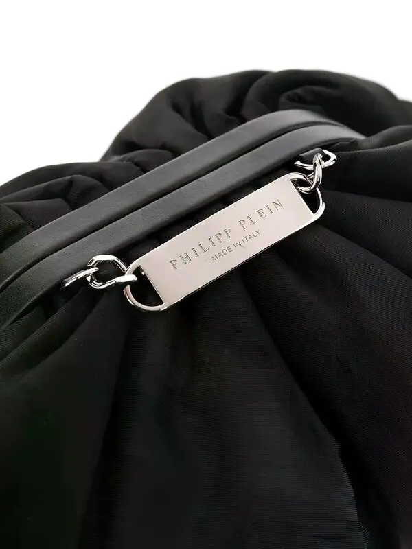Philipp Plein Logo Plaque Clutch