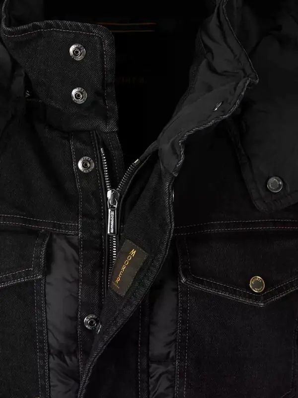 MOORER Quilted Down Bomber Jacket