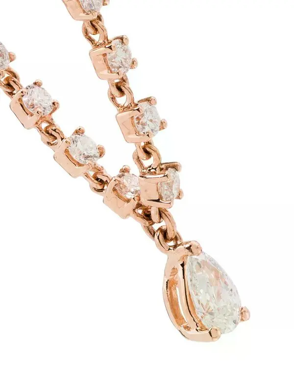 ANITA KO 18kt Rose Gold Olivia Diamond Drop Earring
