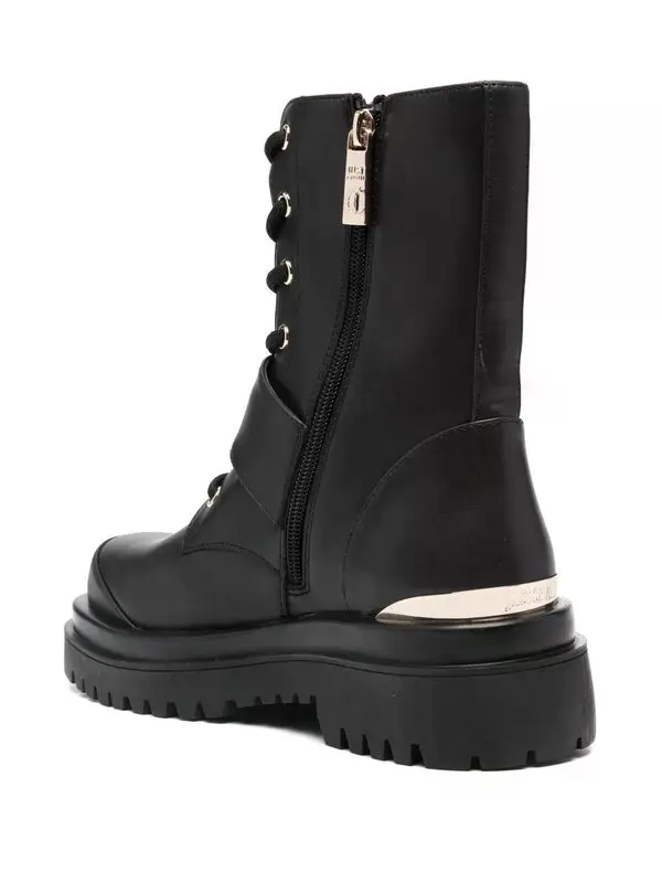 Just Cavalli Logo-plaque Combat Boots