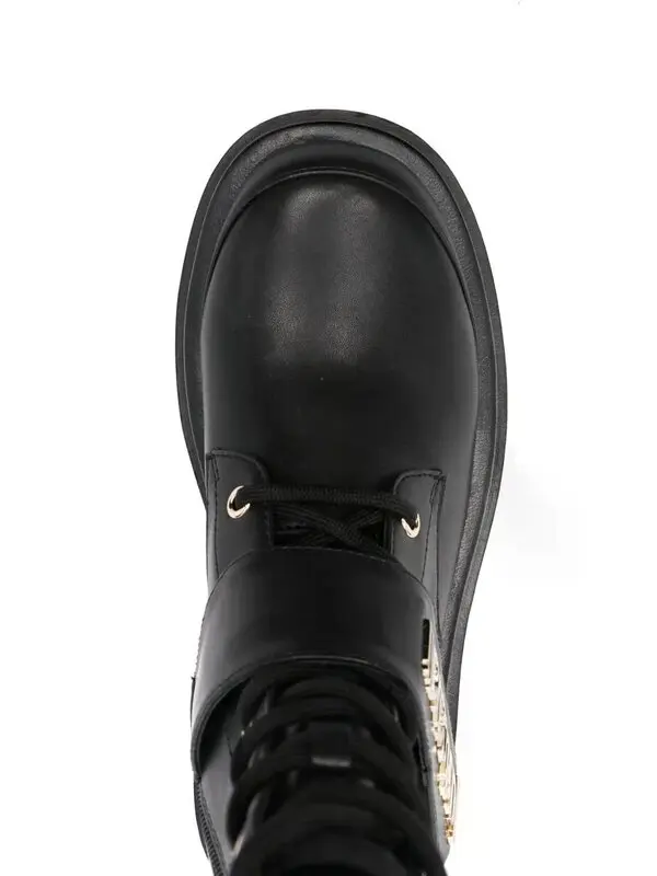 Just Cavalli Logo-plaque Combat Boots