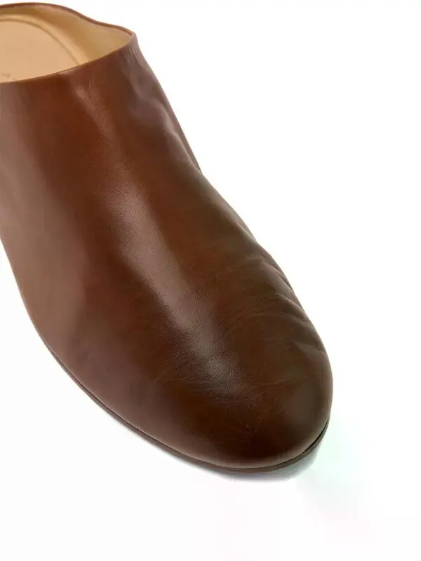Marsèll Steccoblocco Leather Slippers - Brown