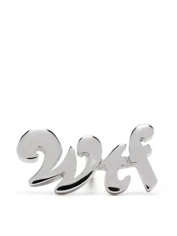 TRUE ROCKS Wtf Stud Earring - Silver