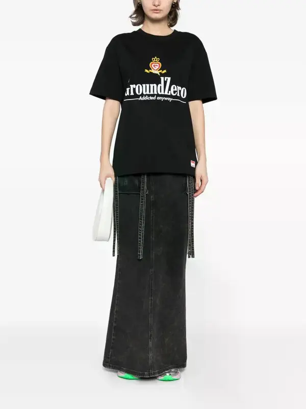 GROUND ZERO Logo Print T-shirt
