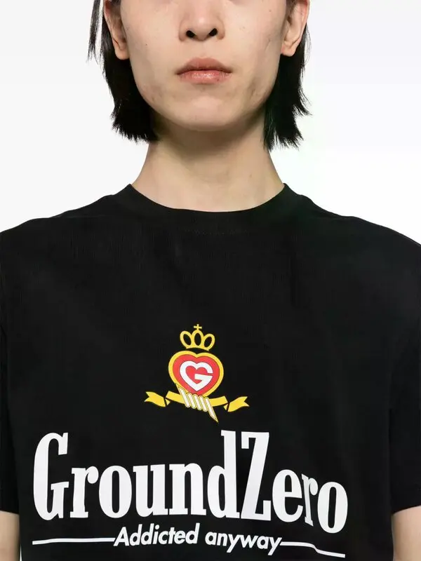 GROUND ZERO Logo Print T-shirt