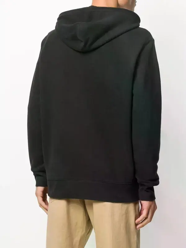 LEVI'S Logo Plaque Long-sleeve Hoodie - Black