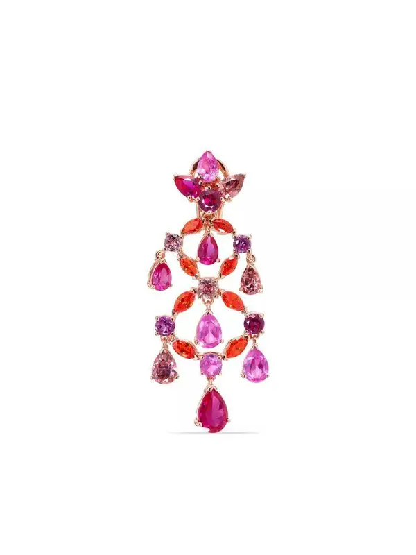 ANABELA CHAN 18kt Gold Multi-stone Chandelier Earrings