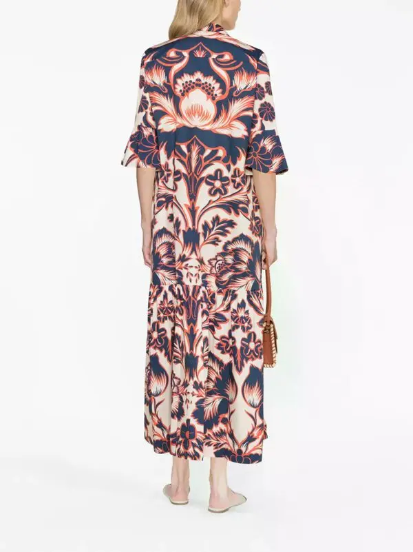 La DoubleJ Artemis Cotton Midi Dress - Blue