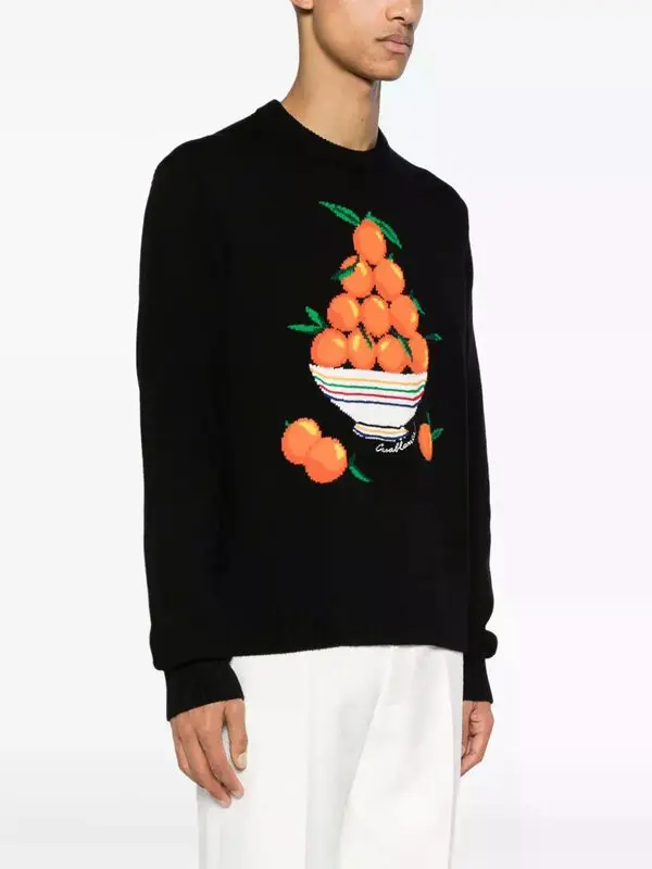 Casablanca Pyramide D'oranges Intarsia Knit Jumper