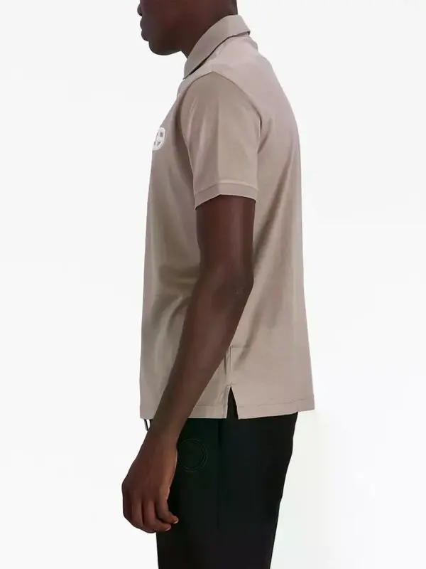 Emporio Armani Logo-patch Button-fastening Polo Shirt