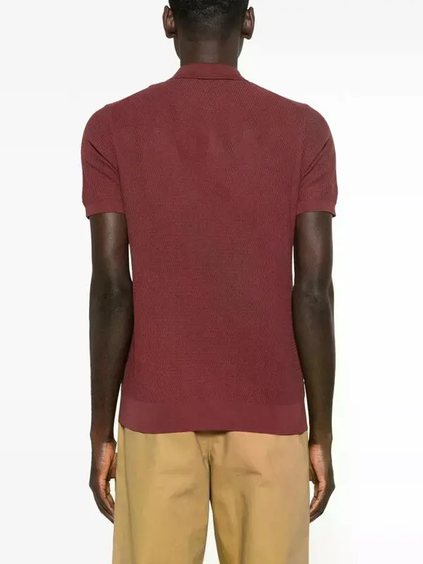 Corneliani Patterned-jacquard Polo Shirt